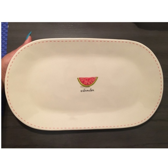 Rae Dunn | Dining | New Rae Dunn Watermelon Large Oblong Platter | Poshmark